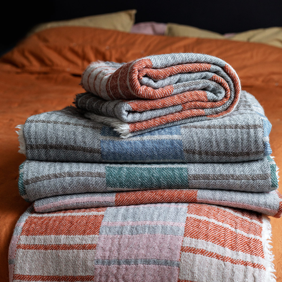 Lapuan Kankurit Sointu Blue Wool Blanket - Blankets