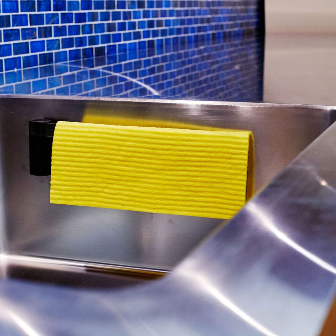 Magisso Curved Pure Black Kitchen Cloth Holder - Magisso Kitchen Cloth ...