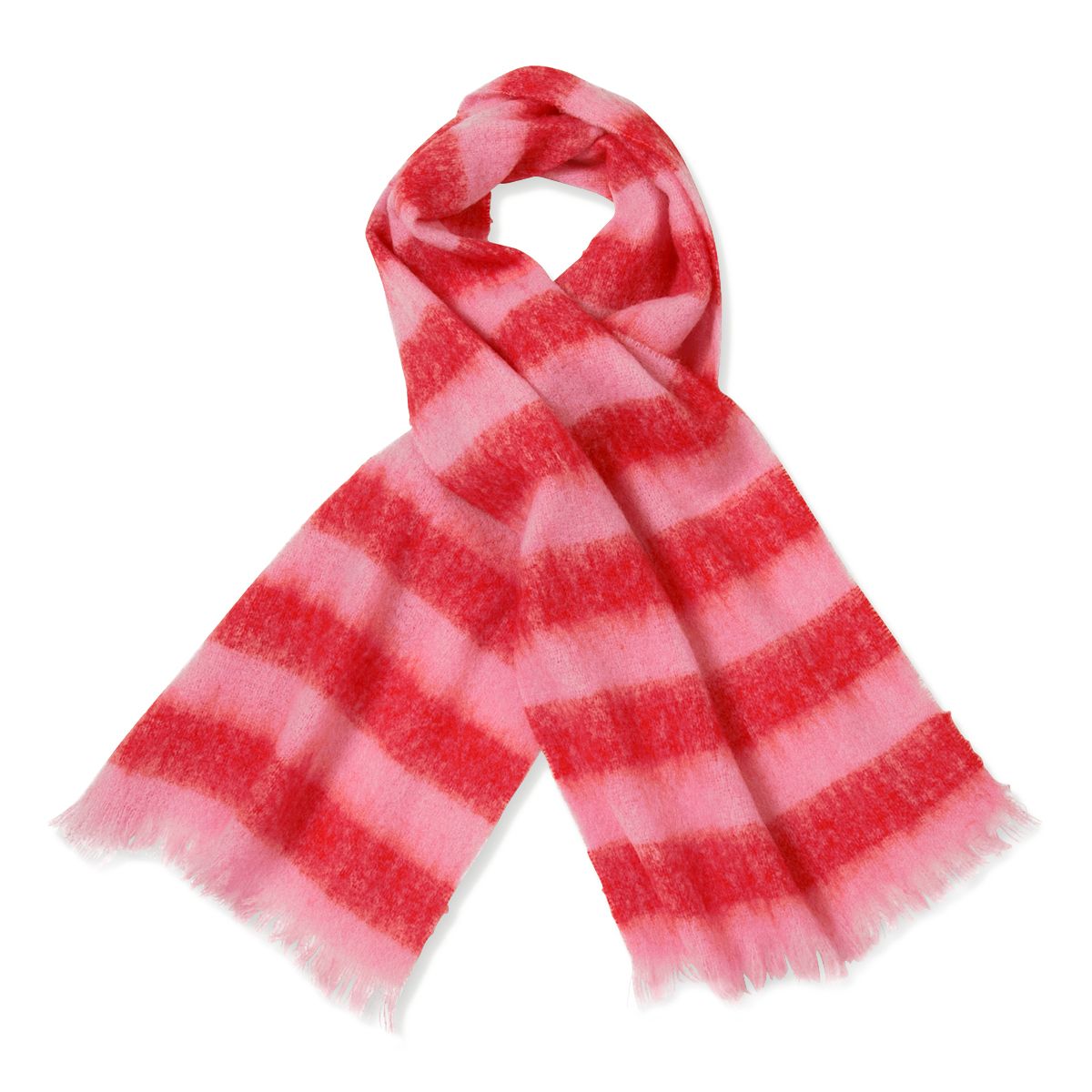 Marimekko Aksana Pink / Red Wool Scarf - Marimekko Scarves