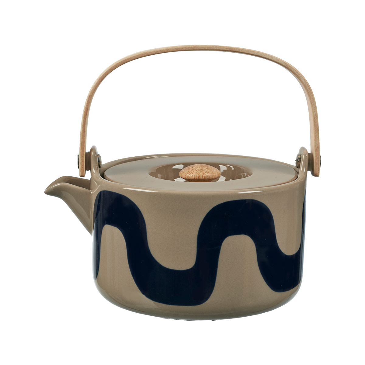 Marimekko Dark Blue / Terra Seireeni Oiva Teapot - Marimekko Sale