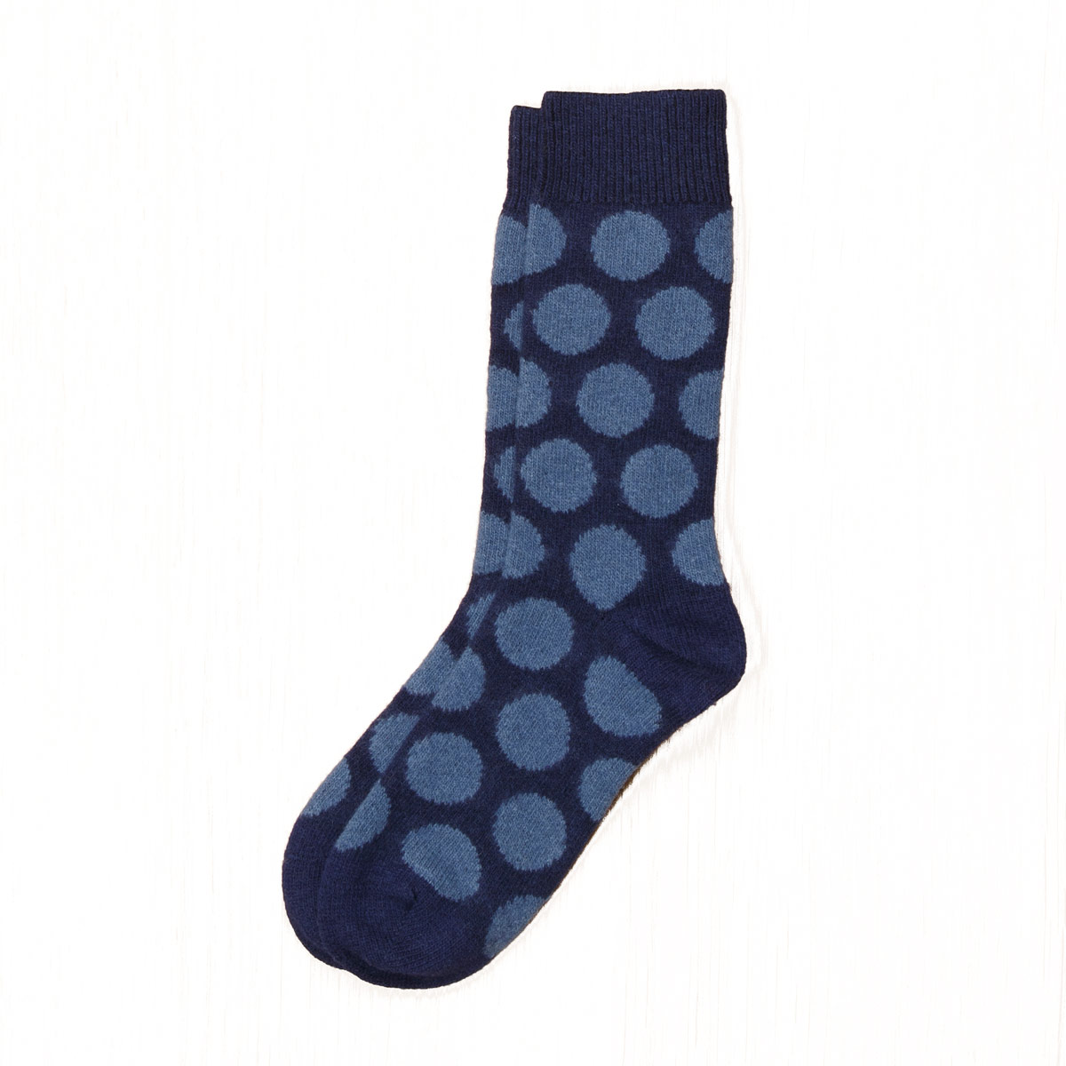 Marimekko Gruppo Dot Blue Wool Socks - Stocking Stuffers