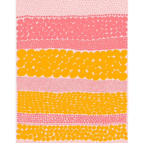 Marimekko Jurmo Pink Fabric Repeat - Made in Finland