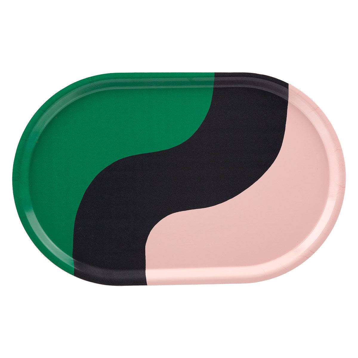Marimekko Seireeni Green / Navy / Peach Tray - Marimekko Serving Trays
