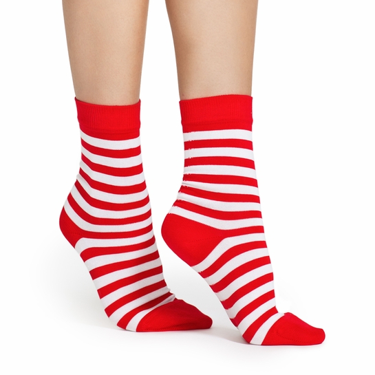 Marimekko Striped Red/White Socks - Marimekko Socks