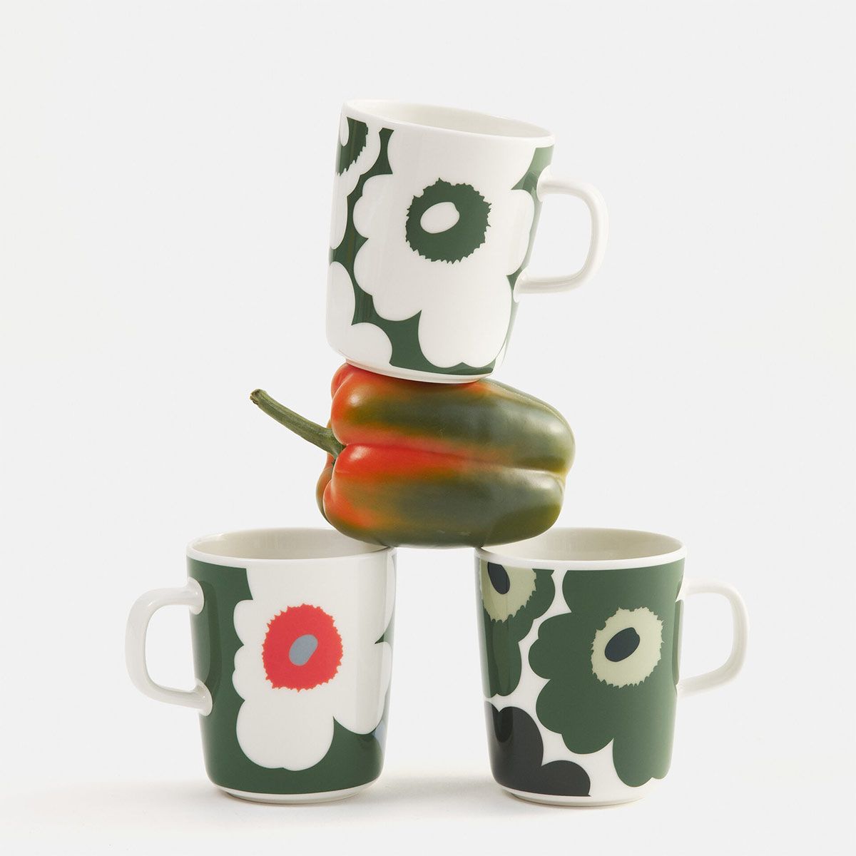 Marimekko Unikko Green / White / Dark Green - Anniversary Edition ...