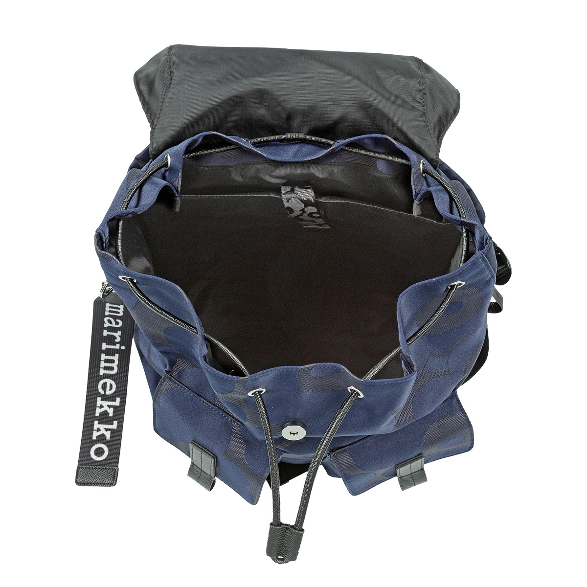 Marimekko Unikko Navy Blue / Black Everything Backpack - New Arrivals