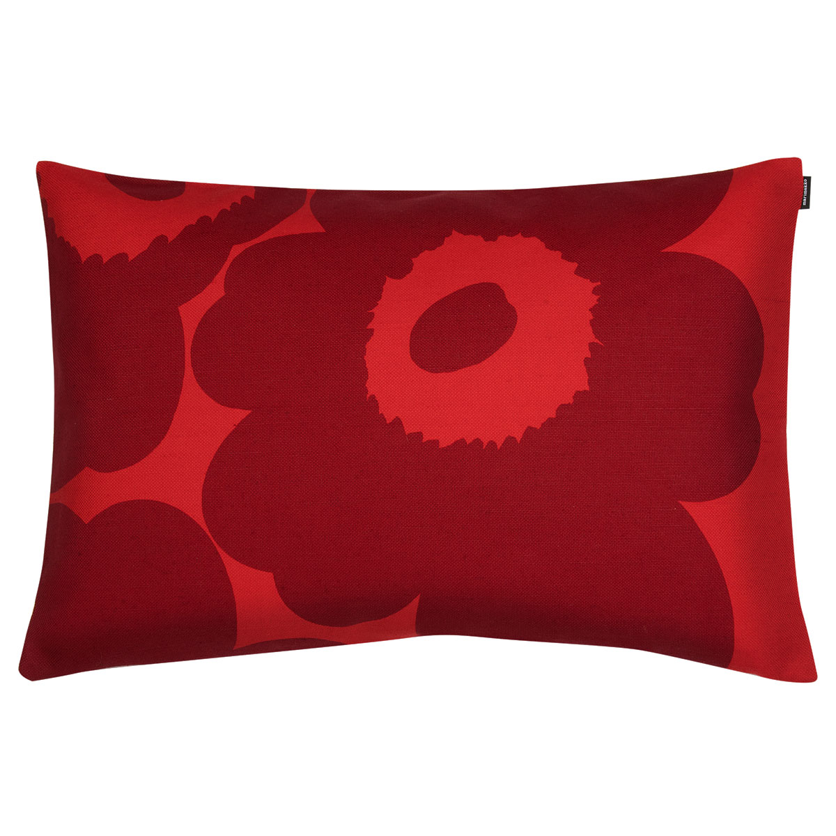 Marimekko Unikko Red / Maroon Lounge Pillow - Throw Pillows