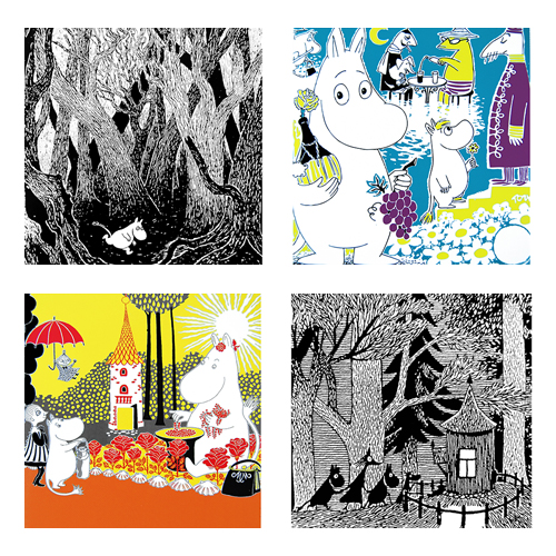 Moomin Currant Tea Assorted Art Card Set - Office & Stationery