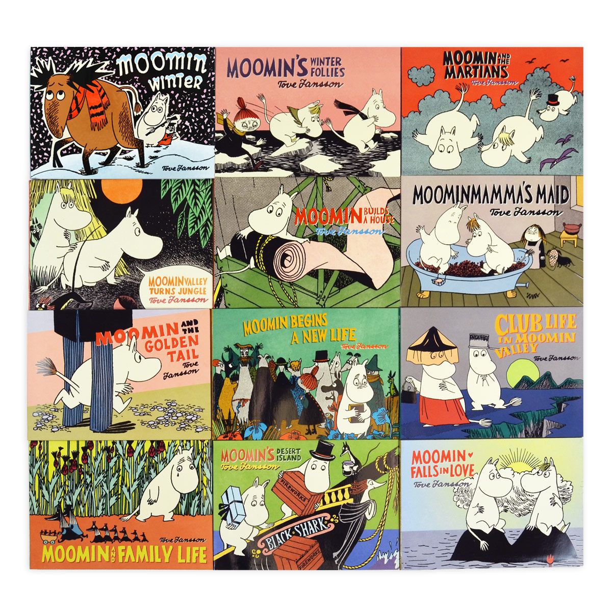 Moomin Comic Strip Story Books (Set of 12) - Moomin Books & Gifts