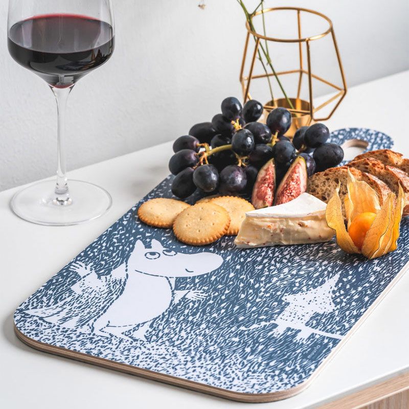 Muurla Moomin Celebration Green / Blue Reversible Chop & Serve Board ...