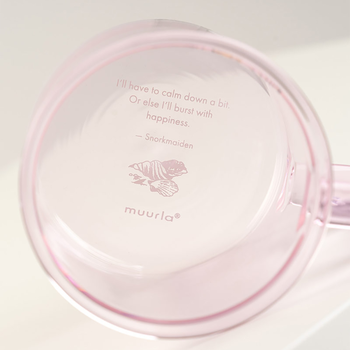 Muurla Moomin Snorkmaiden Pink Glass Mug - Muurla