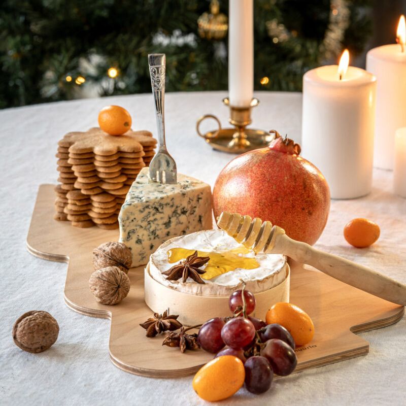 Muurla Spruce White Chop & Serve Board - Muurla