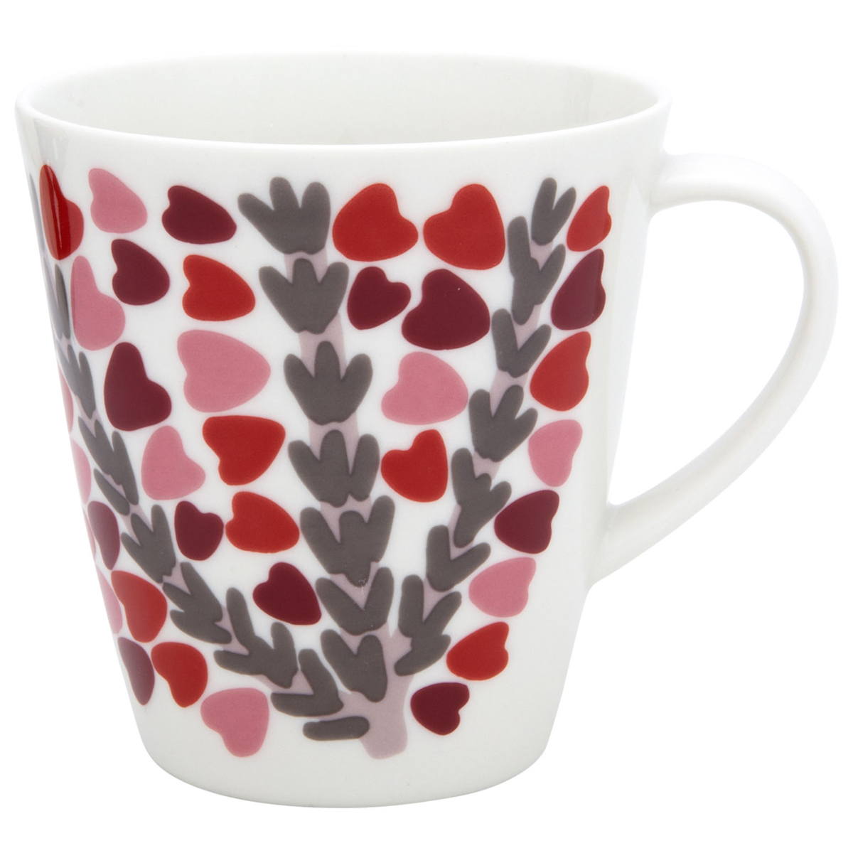 Pentik Kanervasydan White / Red Mug - Made in Finland