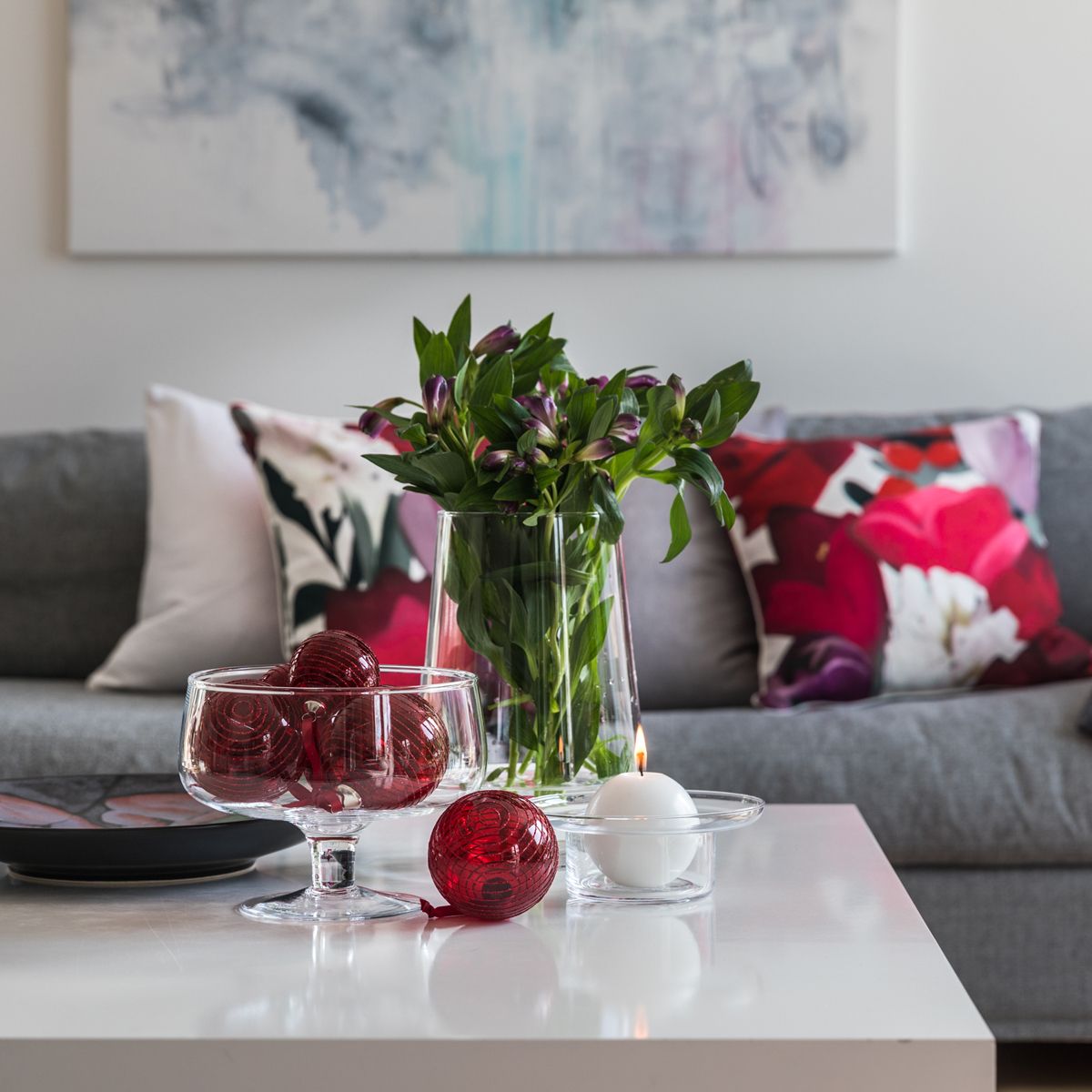 Pentik Sylvia Red Throw Pillow - Throw Pillows