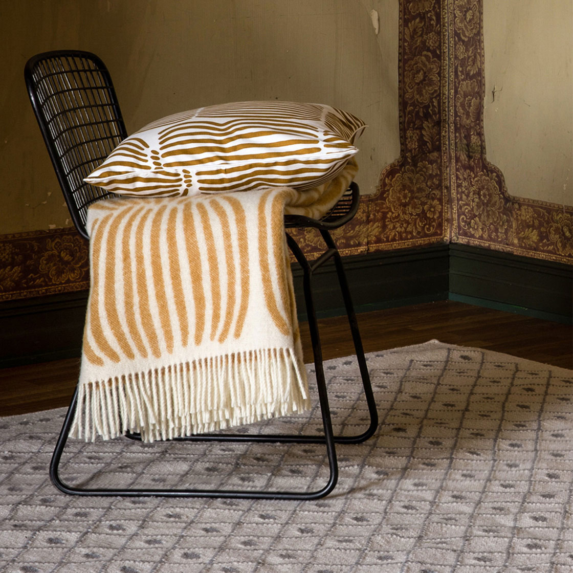 Pentik Vilja Brown Blanket - Pentik Throw Pillows, Blankets, & Rugs