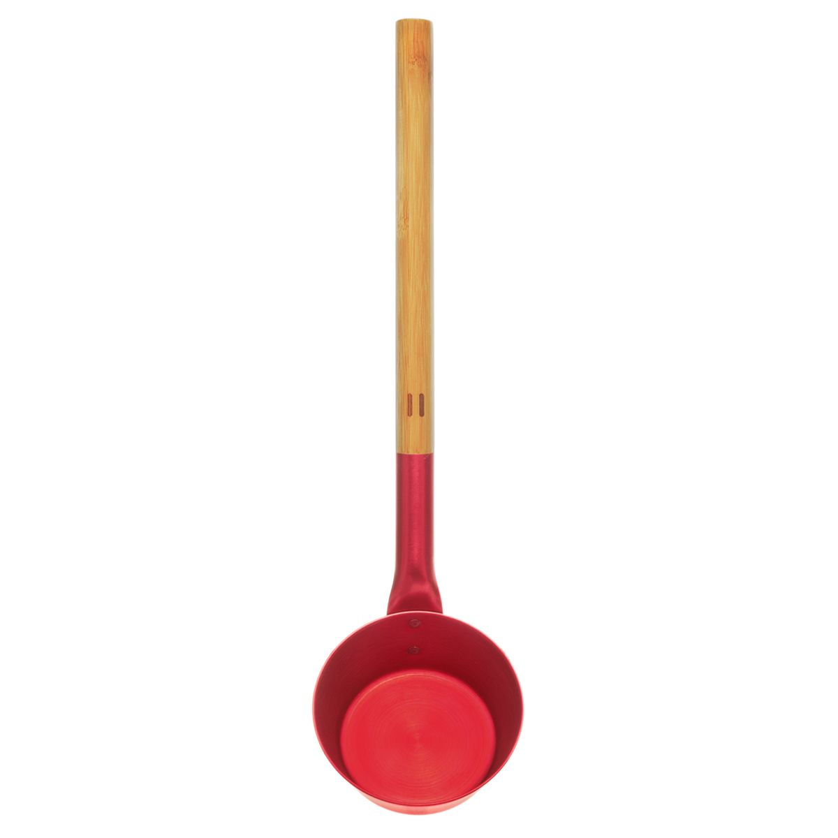 Rento Fiery Red Aluminum & Bamboo Sauna Ladle - Rento Aluminum Sauna ...