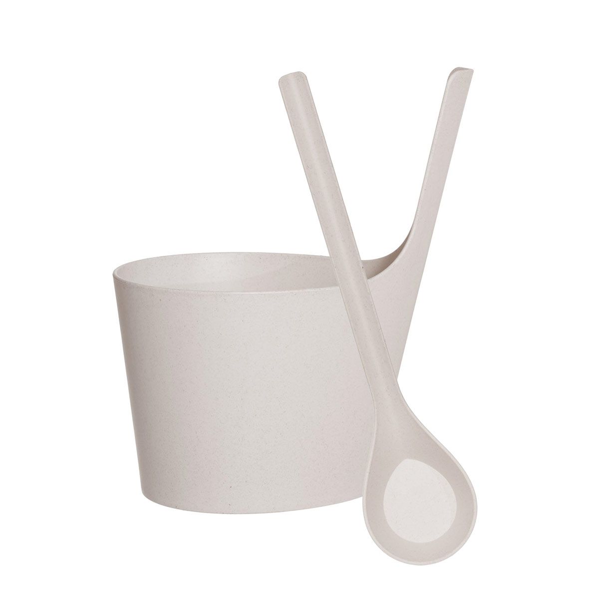 Rento Pisara Speckled Ivory Sauna Bucket & Ladle Gift Set - Rento ...