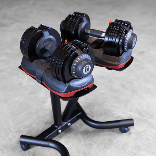 Body Solid Adjustable Dumbbells With Stand