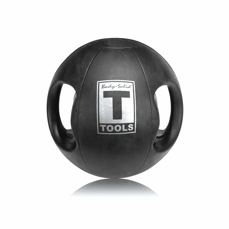 Body Solid BSTDMB14 14lb Dual Grip Medicine Ball