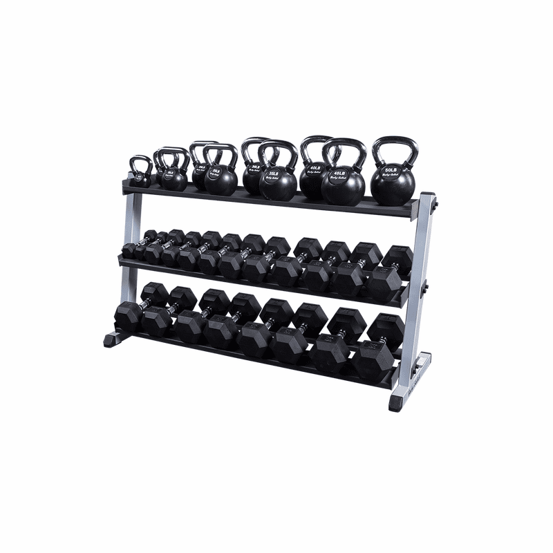 Body Solid GDR60 2-Tier Horizontal Dumbbell Rack