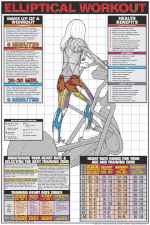 Elliptical Workout Poster - Laminated