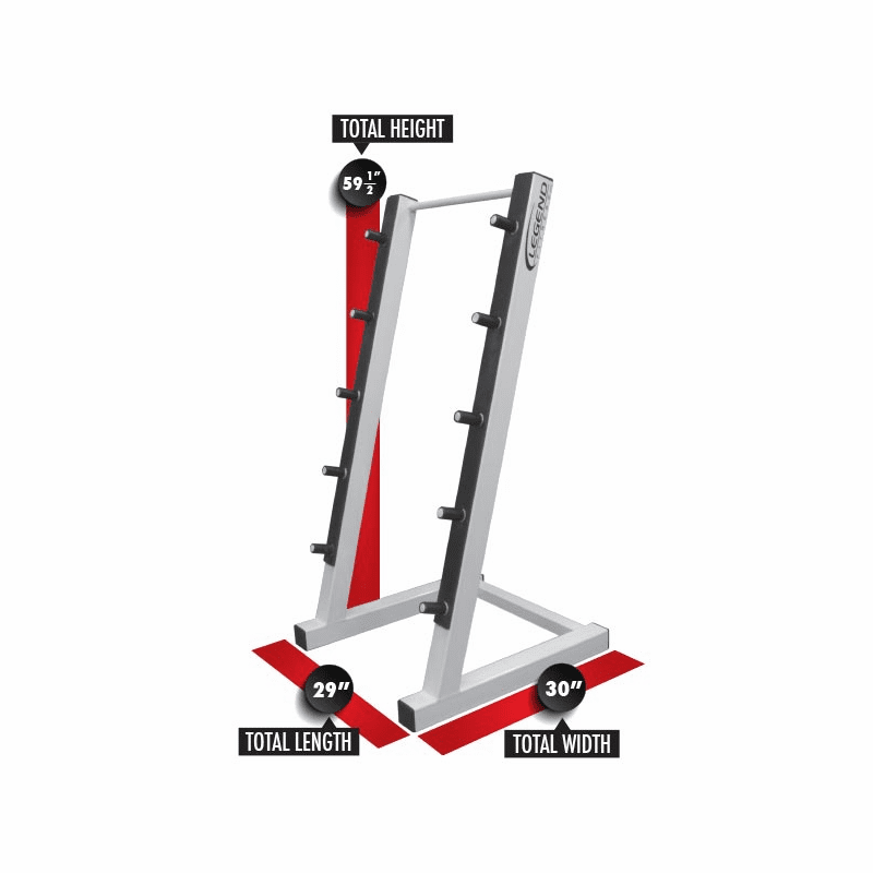 Legend Fitness 5 Bar Barbell Rack 3174