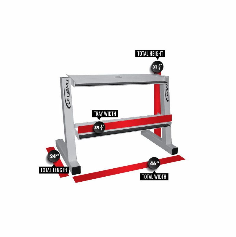 Legend Fitness 6 Pair Dumbbell Rack 3170