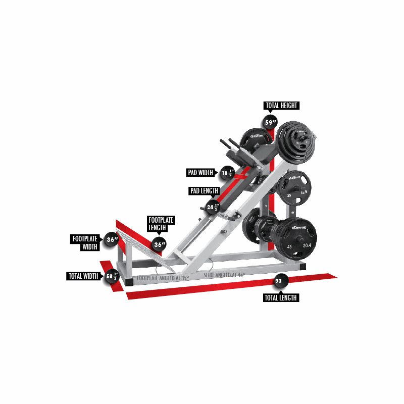 Legend Fitness Hack Squat Machine 3123
