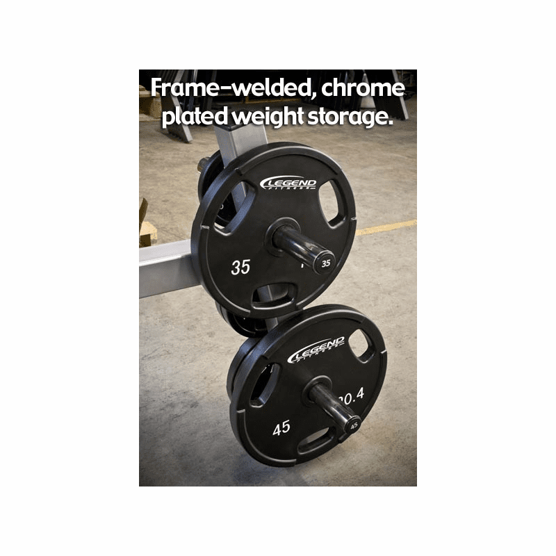 Legend Fitness Olympic Flat Bench W/ Plate Storage 3150