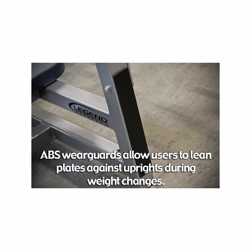 Legend Fitness Olympic Flat Bench W/ Plate Storage 3150