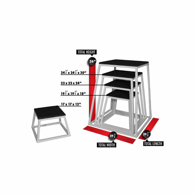 Legend Fitness Plyo Boxes (Set of 5) 3134