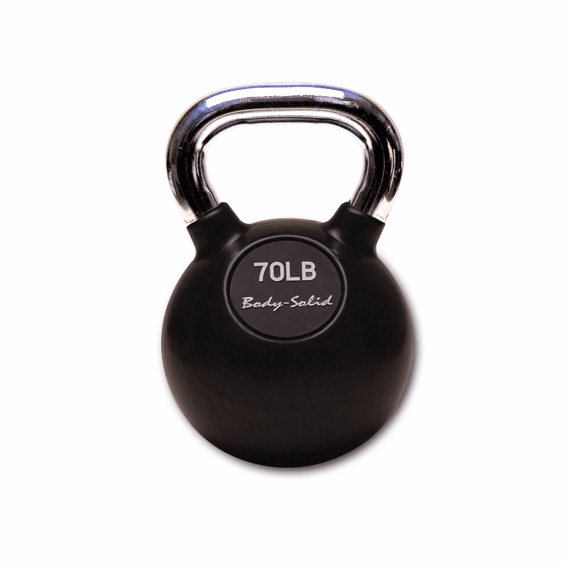 Premium Rubber Coated Kettlebells 55 - 75lb Set