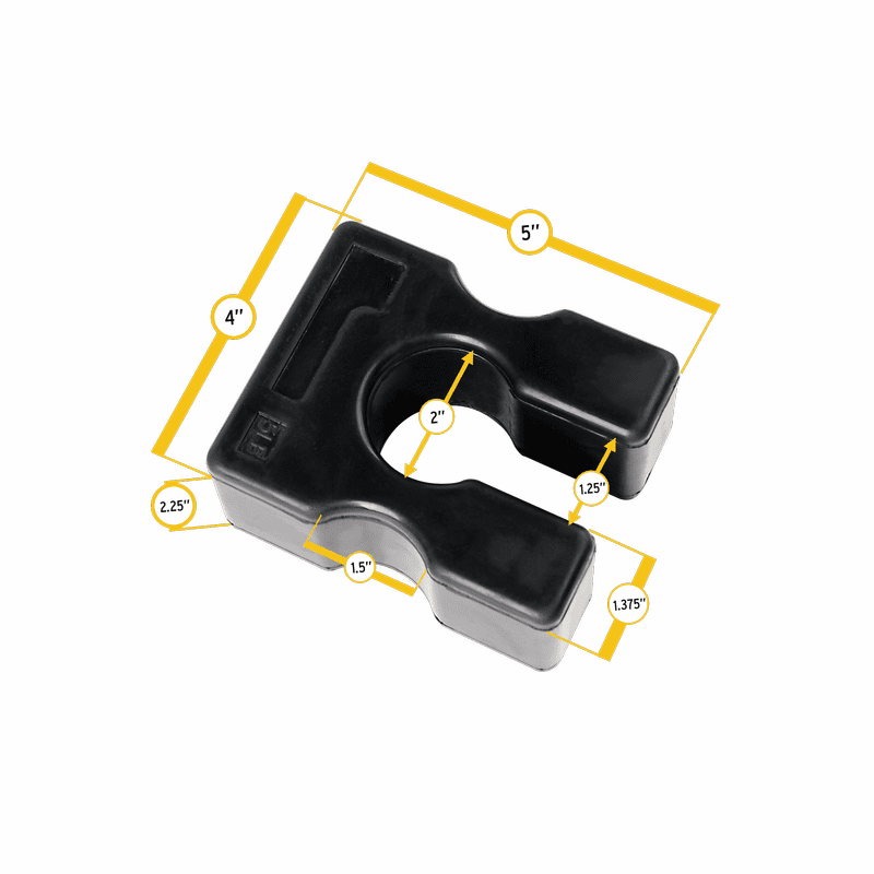 Rubber Coated Add-On Weight 5 lbs.