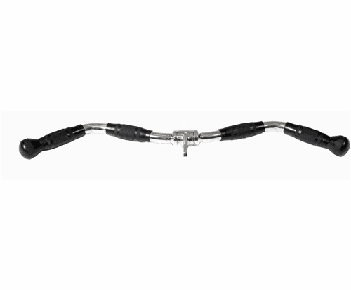 Rubber Grip 28 inch Revolving Curl Bar