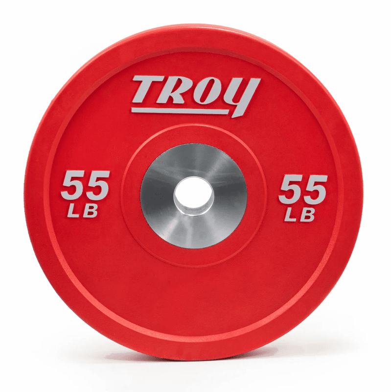 Troy 55lb Premium Rubber Bumper Plate - Pair