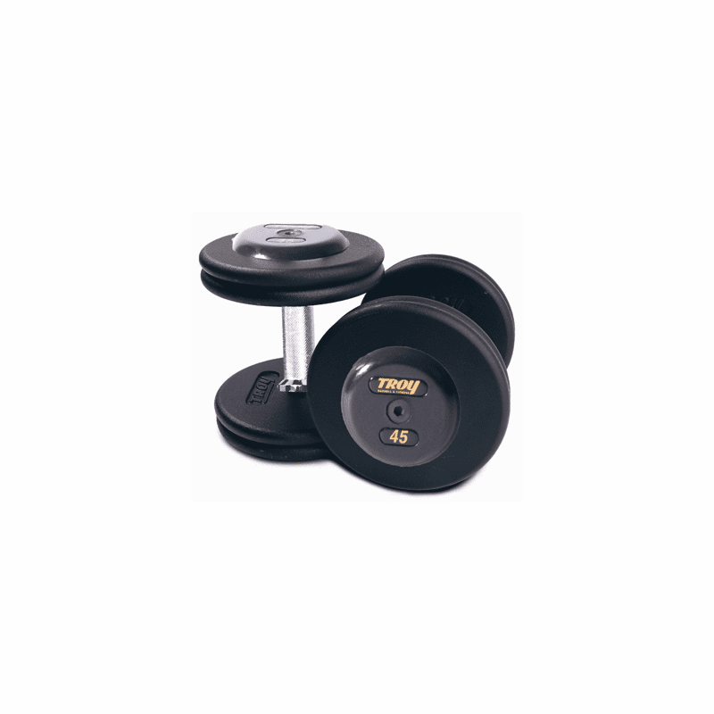 Troy Black Pro Style Dumbbells 5-50lb Set