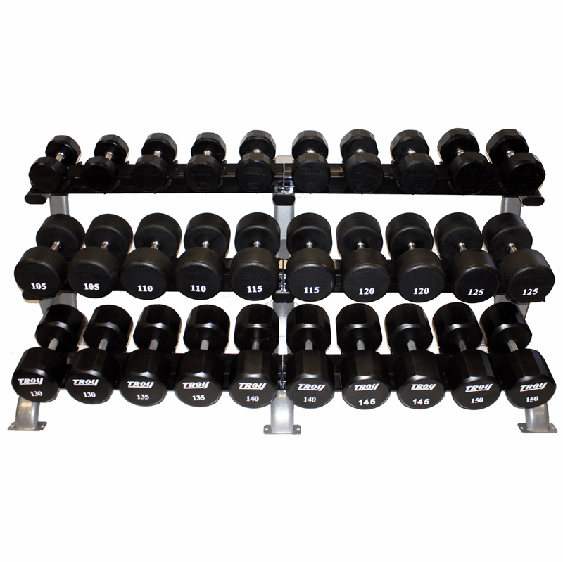 Troy DR-15 3 Tier (15pr) Pro Style Dumbbell Rack