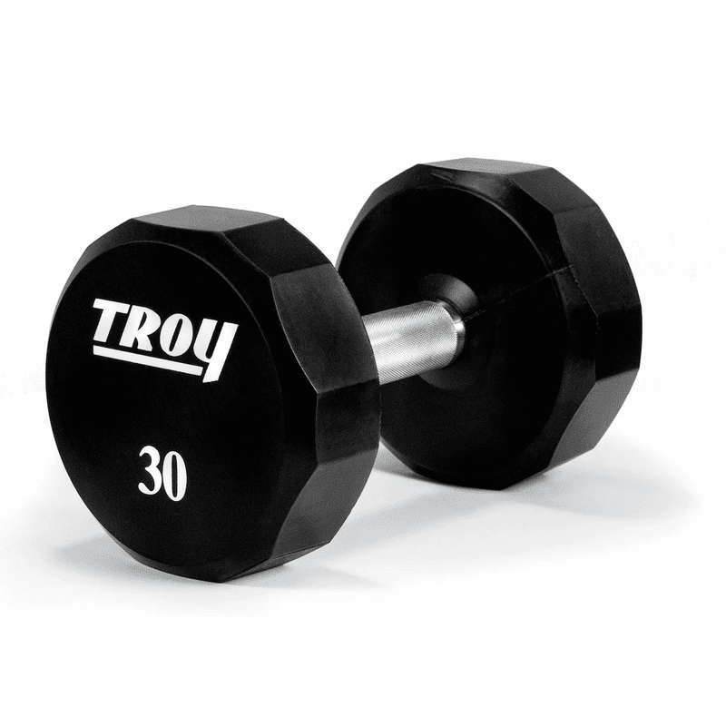 Troy Urethane 12 Sided Dumbbells 130 - 150lb Set