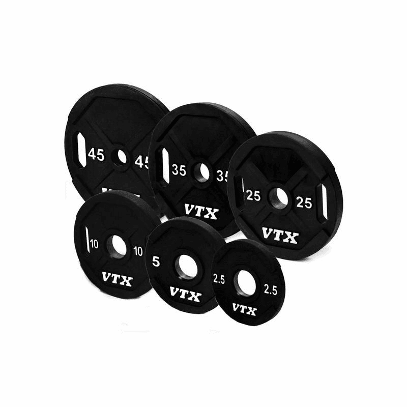 VTX Urethane Olympic Weight Plate Set - 455lbs