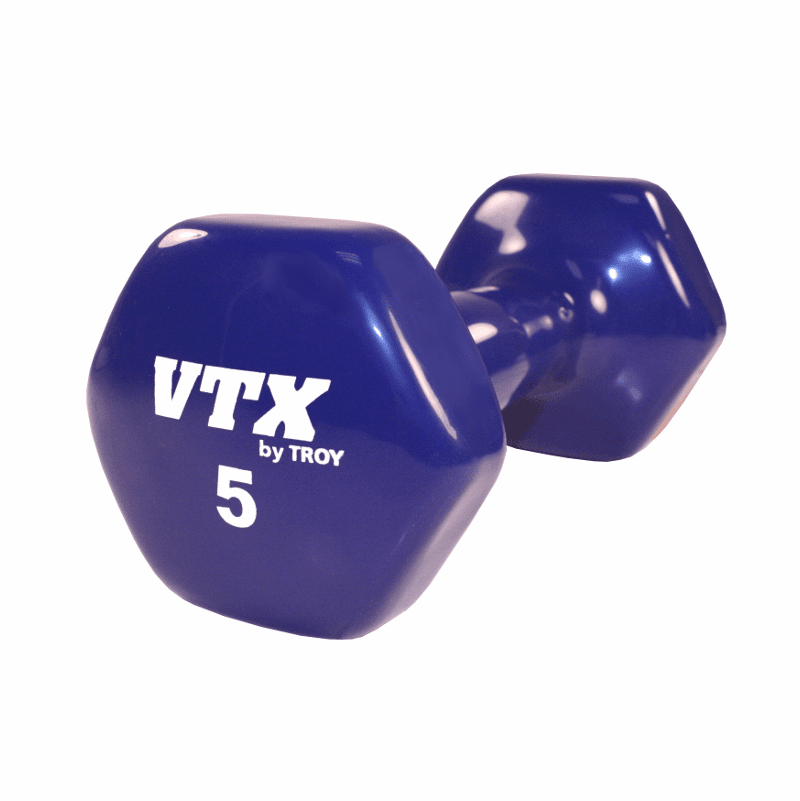 VTX Vinyl Dumbbell Set With Rack