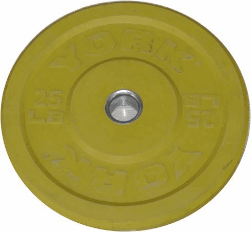 York 25lb Yellow Bumper Plate - Pair