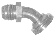 Code 62 Hydraulic Flange Adapters: 45° Flange Adapter (Male JIC To SAE ...