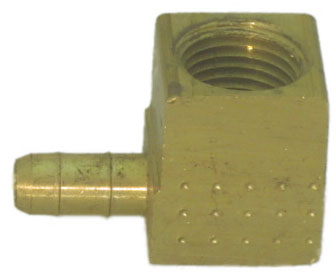 Double Barb Fittings for Tubing: 90° Female Elbow