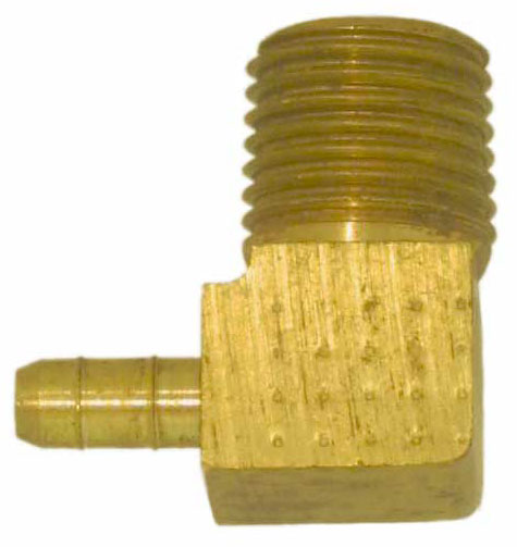 Double Barb Fittings for Tubing: 90° Male Elbow