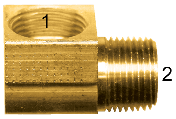 Inverted Flare Fittings: 90° Inverted Flare Tube Elbow