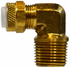 Poly Fittings: Brass Poly Fitting 90° Male Elbow