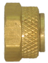 Poly Fittings: Nut And Brass Sleeve