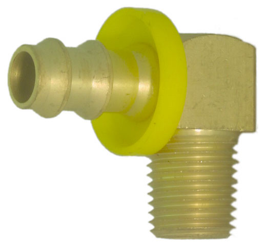 Push-On Hose Barbs: Push-On, Male Pipe Elbow