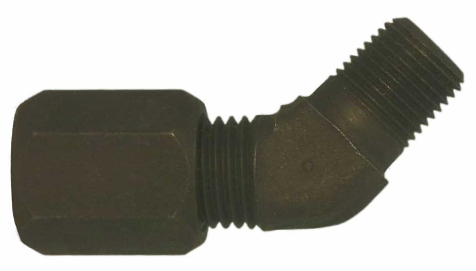 Steel Flareless Fittings: Steel Flareless 45º Male Elbow