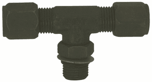 Steel Flareless Fittings: Steel Flareless Male O-Ring Branch Tee